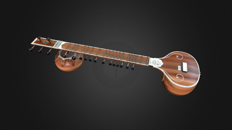 Sitar - Download Free 3D model by Kai Jolly (@keejo) [be957f7] - Sketchfab