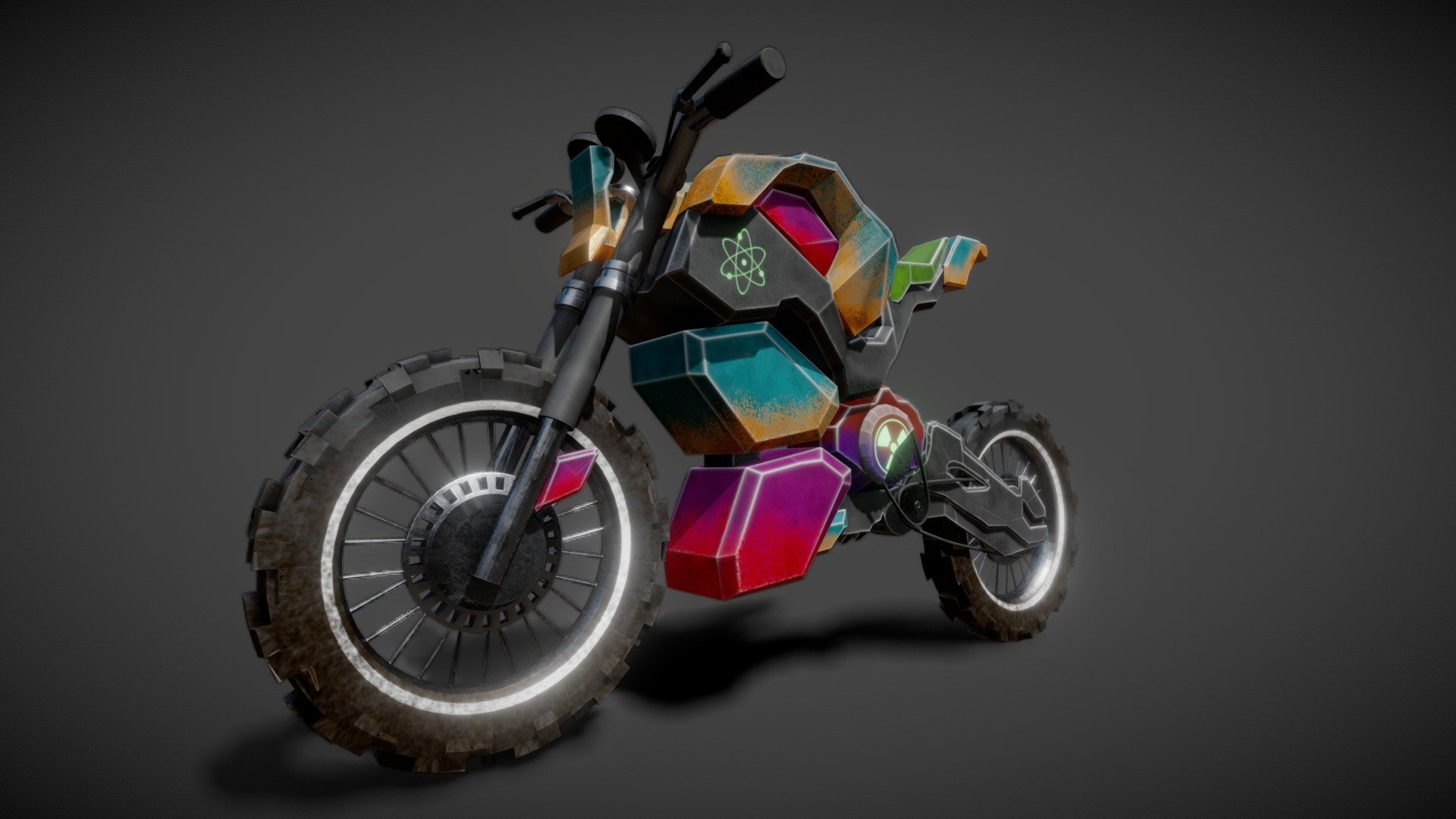 Sci-fi Motor Cycle - Download Free 3D model by Unknown Space ...