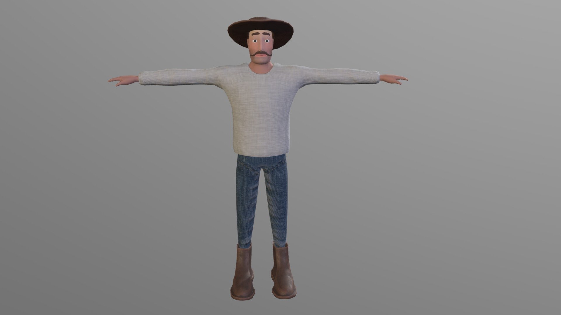 Texas Cowboy - 3D model by ShiverD (@ducnhm) [be966a2] - Sketchfab