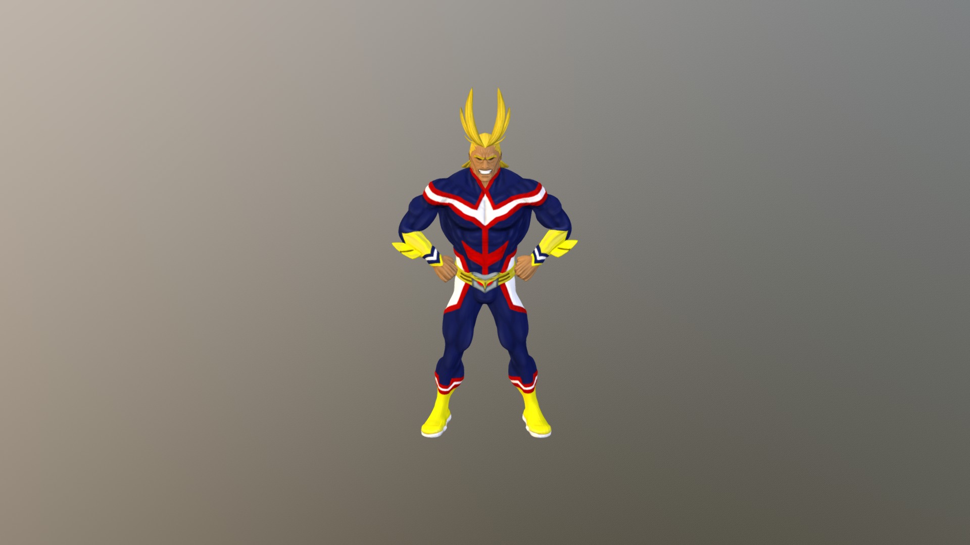 All Might - 3D model by John Muniz (@JohnMuniz) [be966dc] - Sketchfab