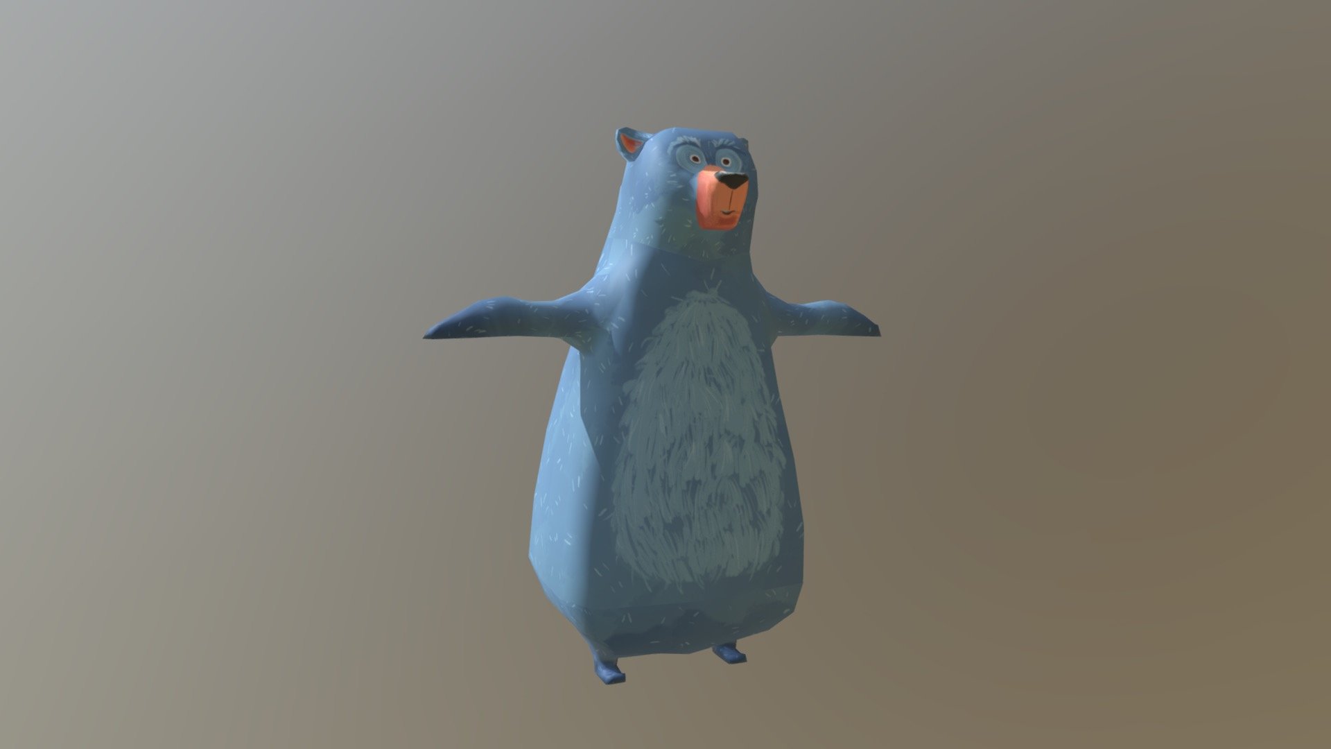 Blue bear - 3D model by Jordi Francés (@jordifrances) [be986bc] - Sketchfab