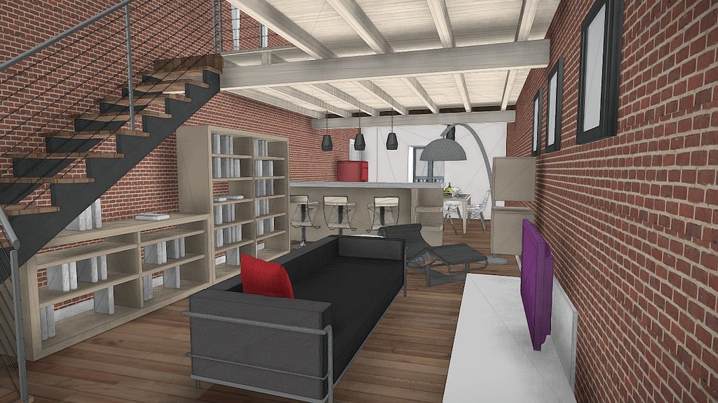 Loft - 3D model by ivanodf [be9ce9f] - Sketchfab