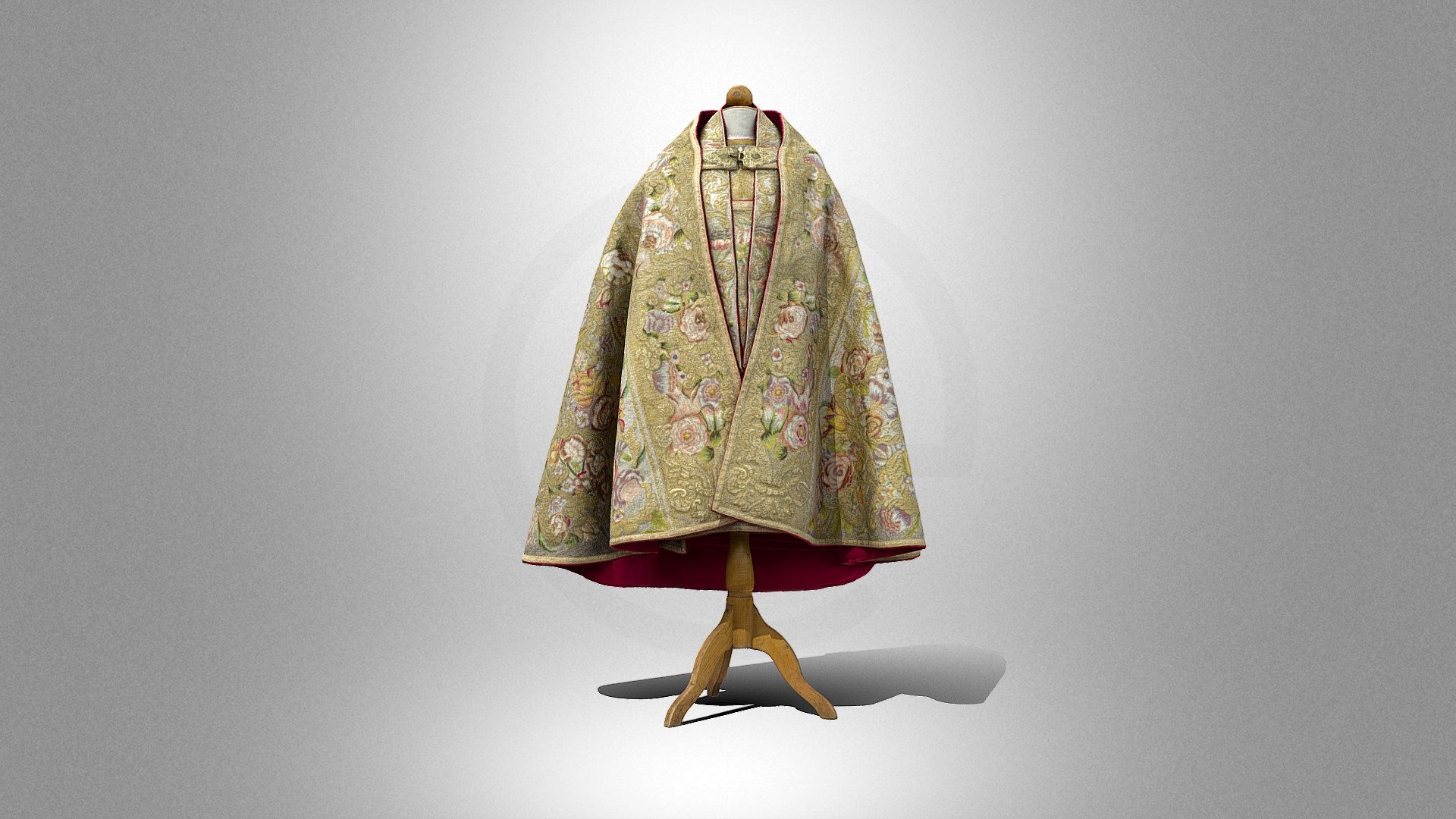 The rose liturgical vestment set - Download Free 3D model by Virtual ...