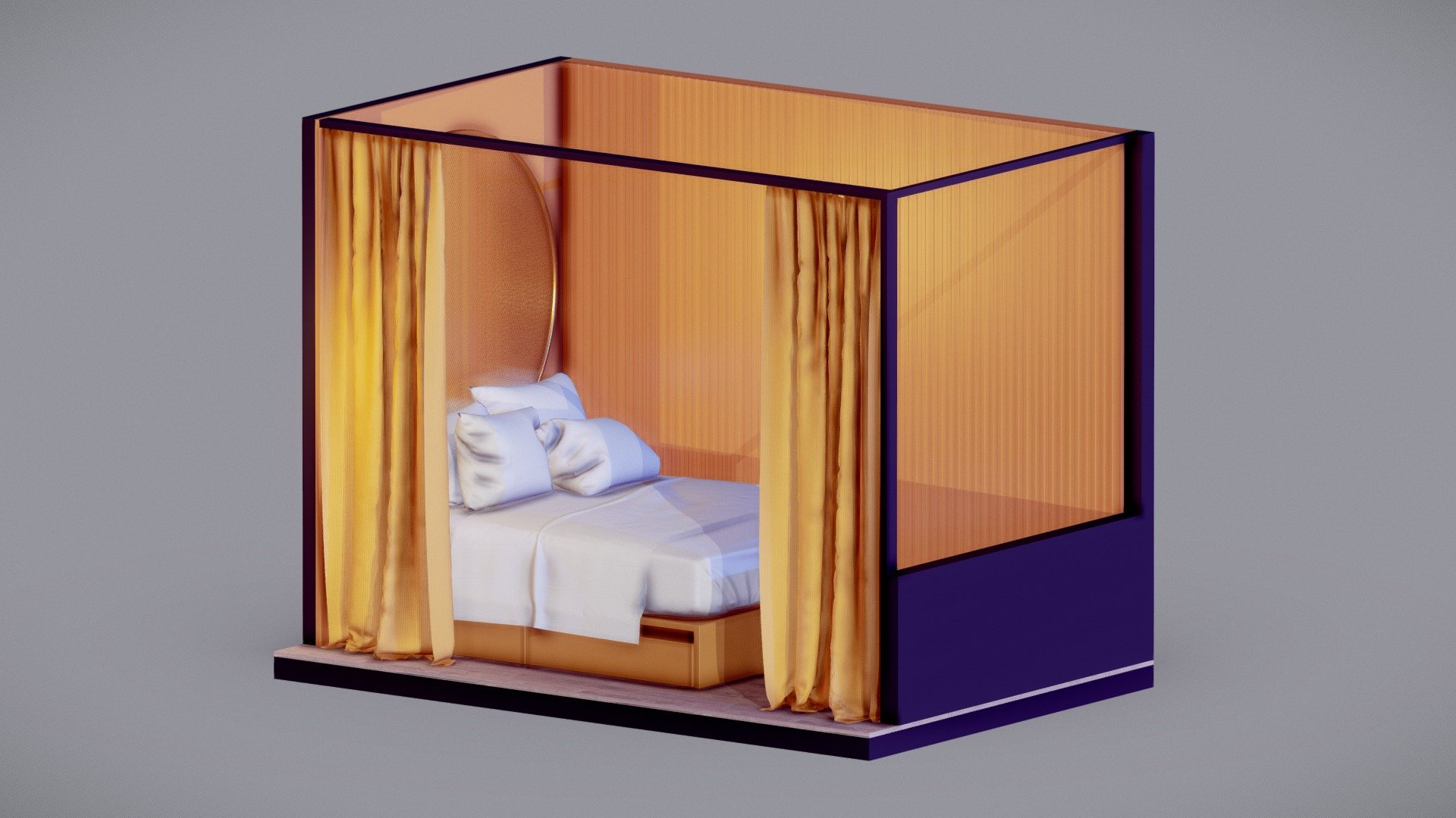 Bed Composition - 3D model by Ren Viro Store (@renviros) [bea598d ...