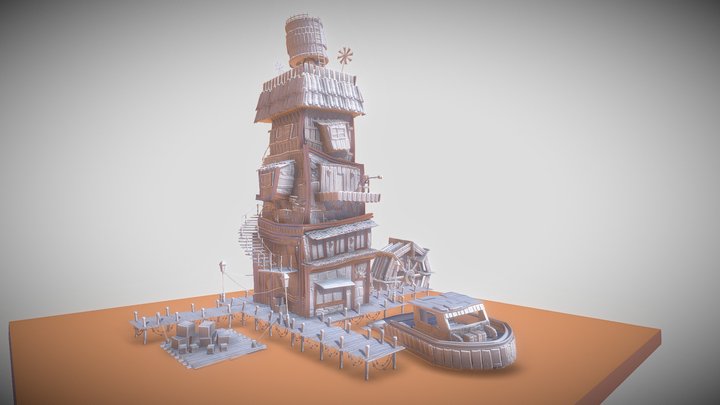 Post-apocalyptic-home-house 3D models - Sketchfab