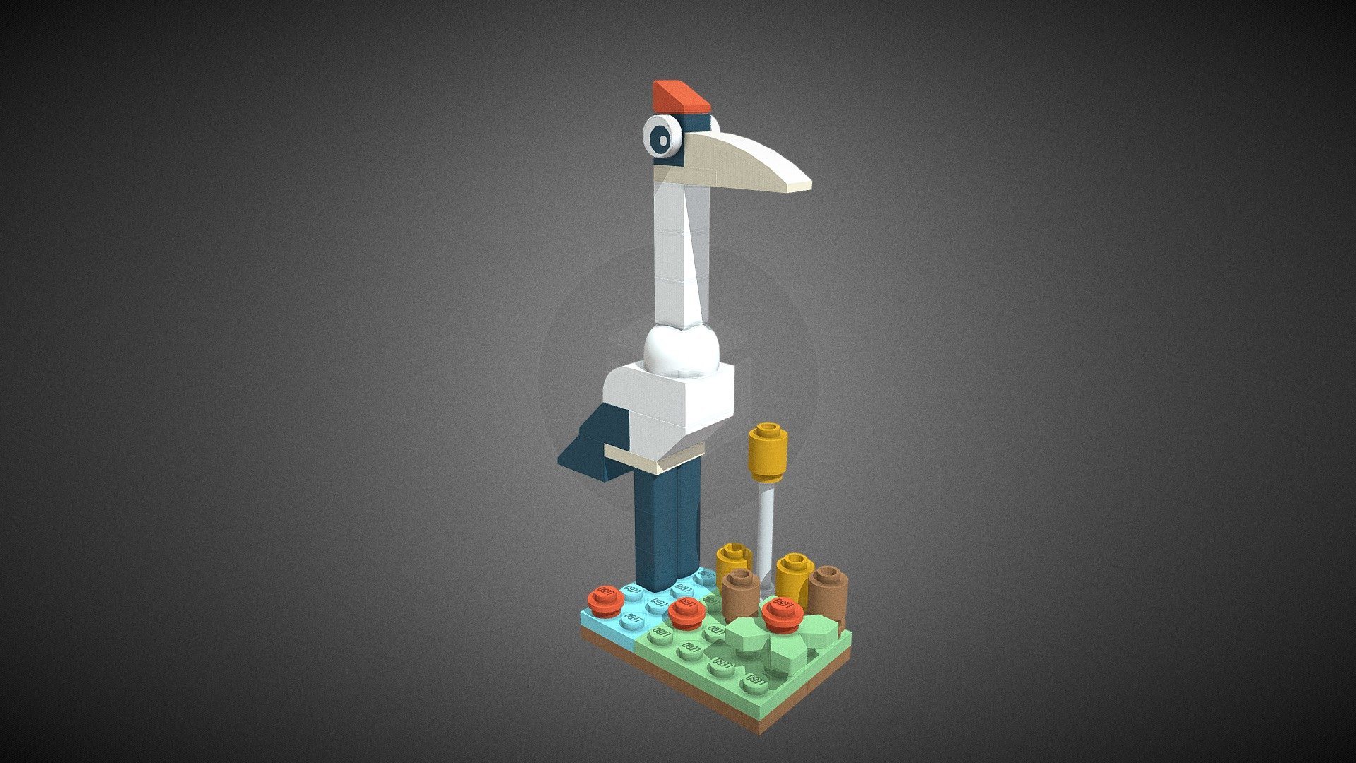Stork - Download Free 3D model by kevinix [bea70c6] - Sketchfab