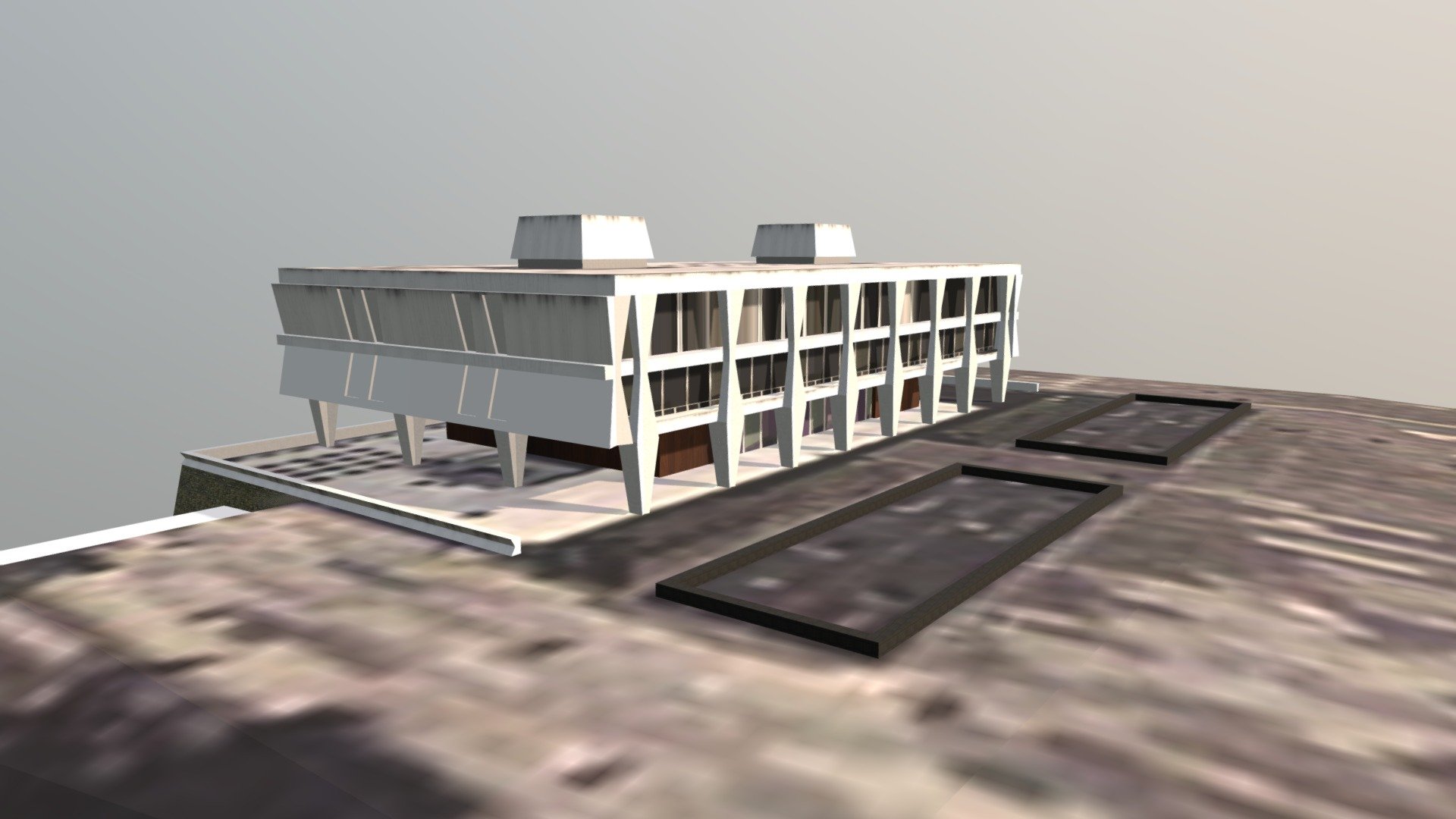 Rectoría USAC - 3D model by KURI (@201701415) [bea71ae] - Sketchfab