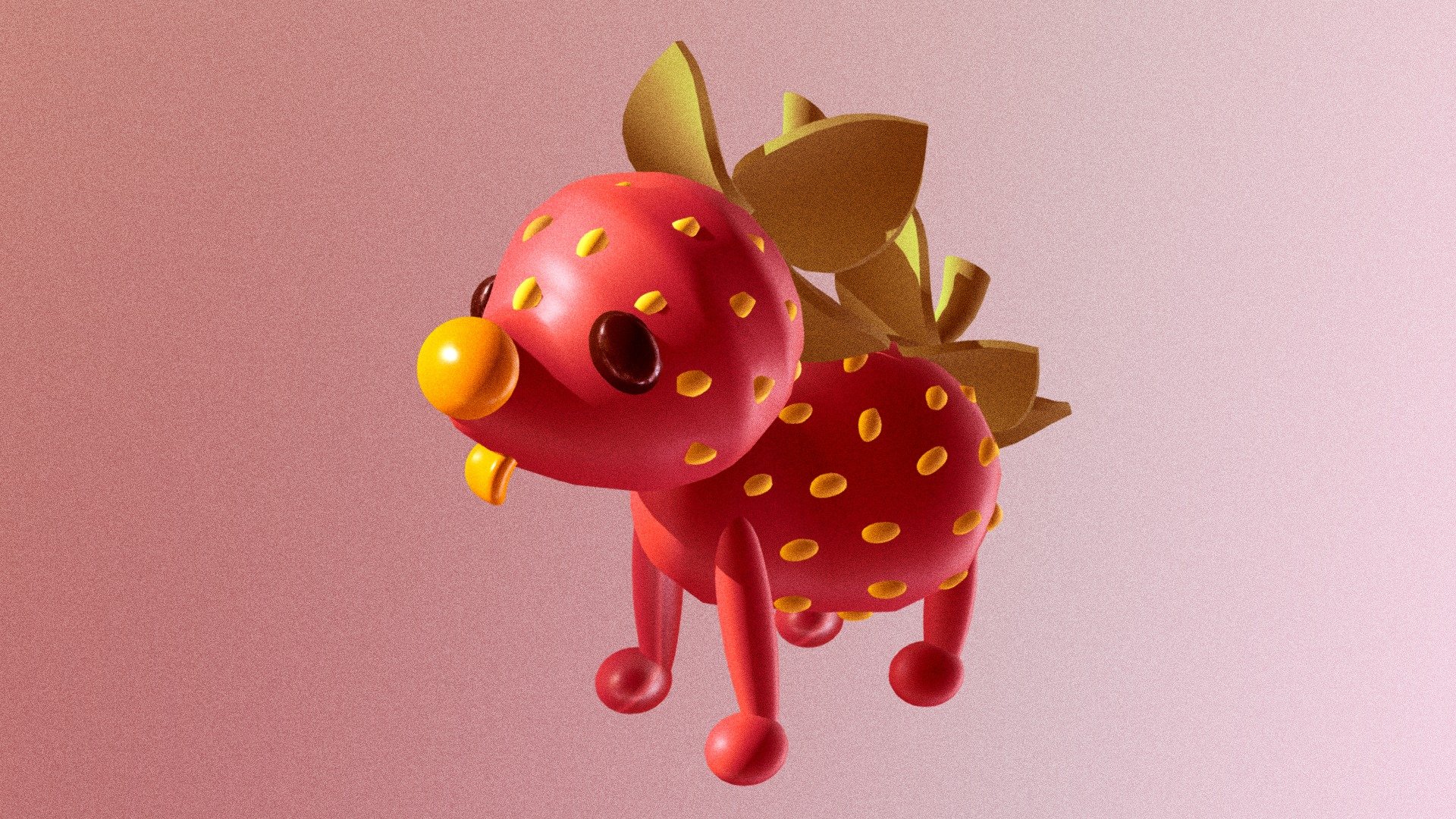 Strawberry Dog - Download Free 3D model by rahumbarger27 [bea8db0 ...