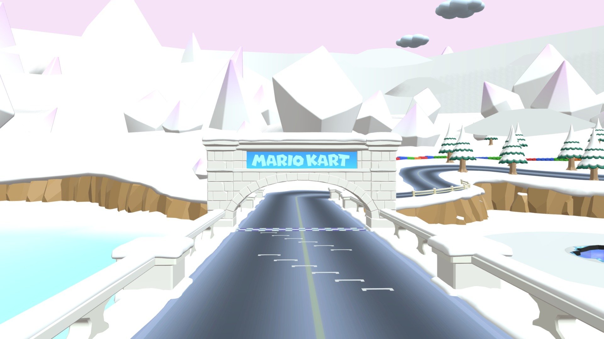 Mario Kart 8 Deluxe - GBA Snow Land - Download Free 3D model by H,yoshi ...