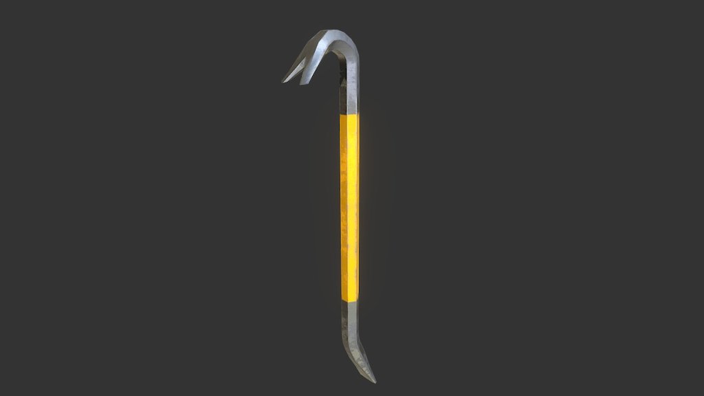 Crowbar - 3D model by Damien Touttée (@DamienT) [beac0d5] - Sketchfab