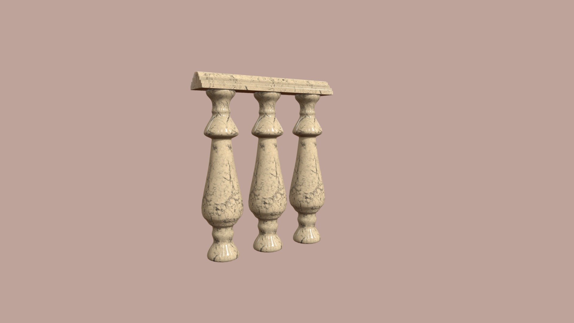 Marble Railing - Download Free 3D model by omccartan [beadd07] - Sketchfab