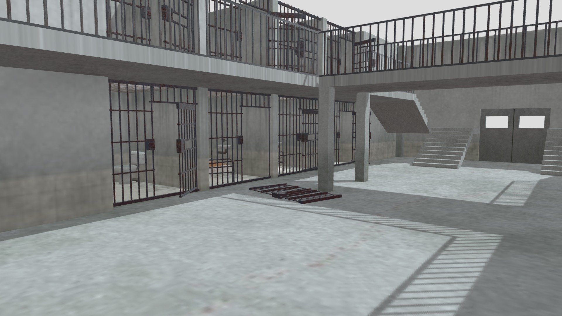 prisongame_environment_concept - 3D model by convrseai [beae511 ...