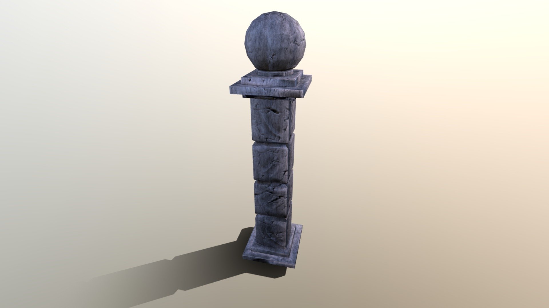 Stone Pillar - 3D model by jraisala [beaea9a] - Sketchfab