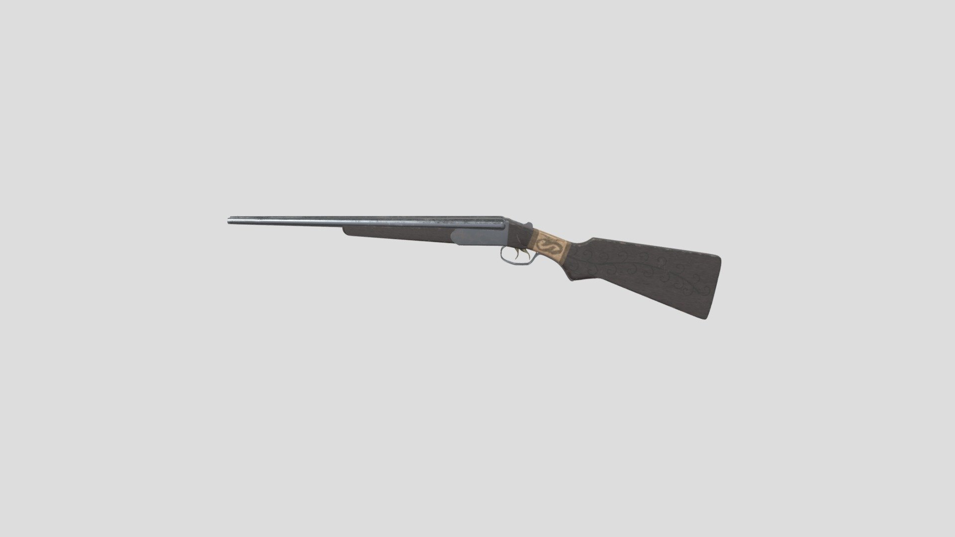 rusty old double barrel shotgun - Download Free 3D model by GL1TCH_DOCTOR [beaf029] - Sketchfab