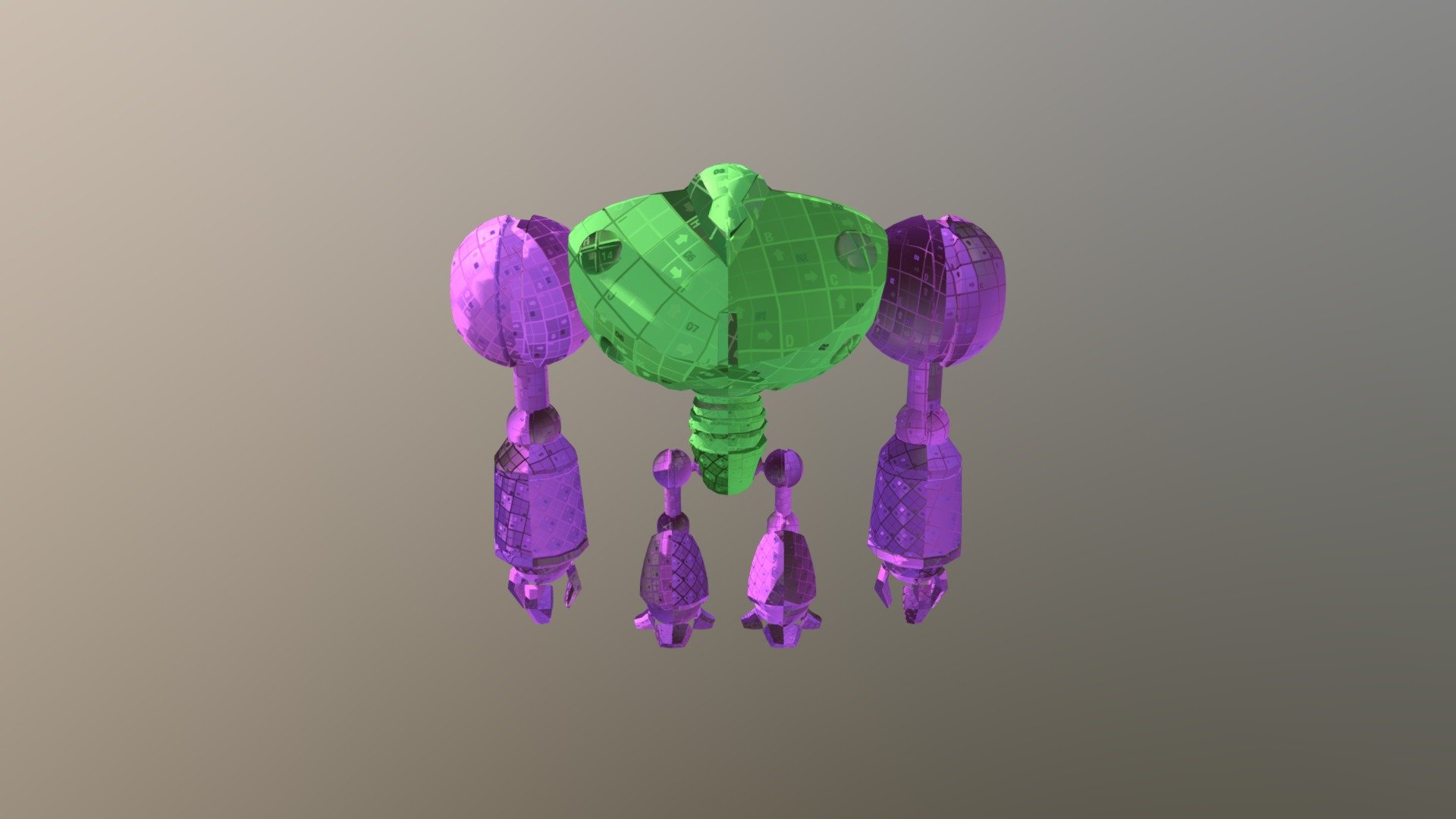 UV Mapped robot - 3D model by LLoveland [beafbc2] - Sketchfab