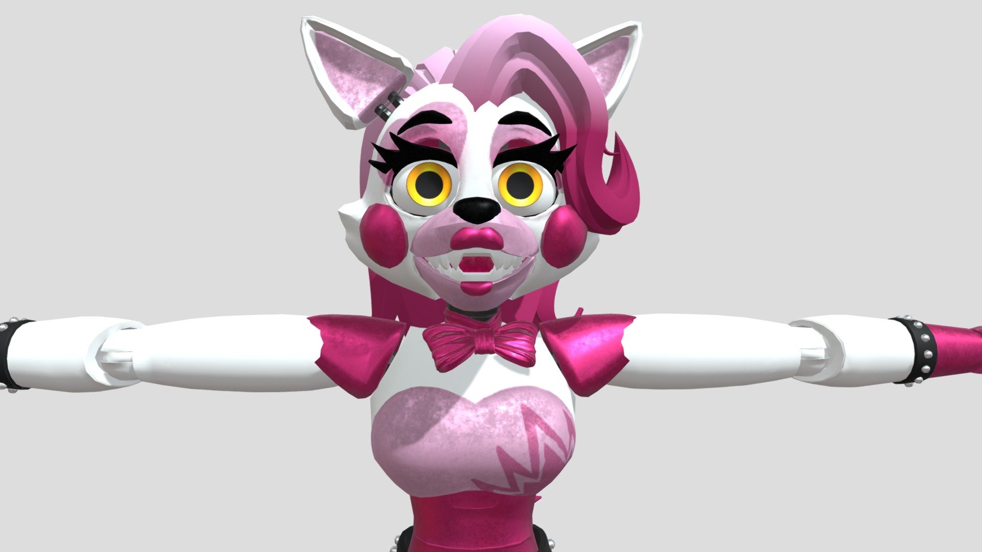 Glamrock Mangle (Old, check Desc) - Download Free 3D model by ...