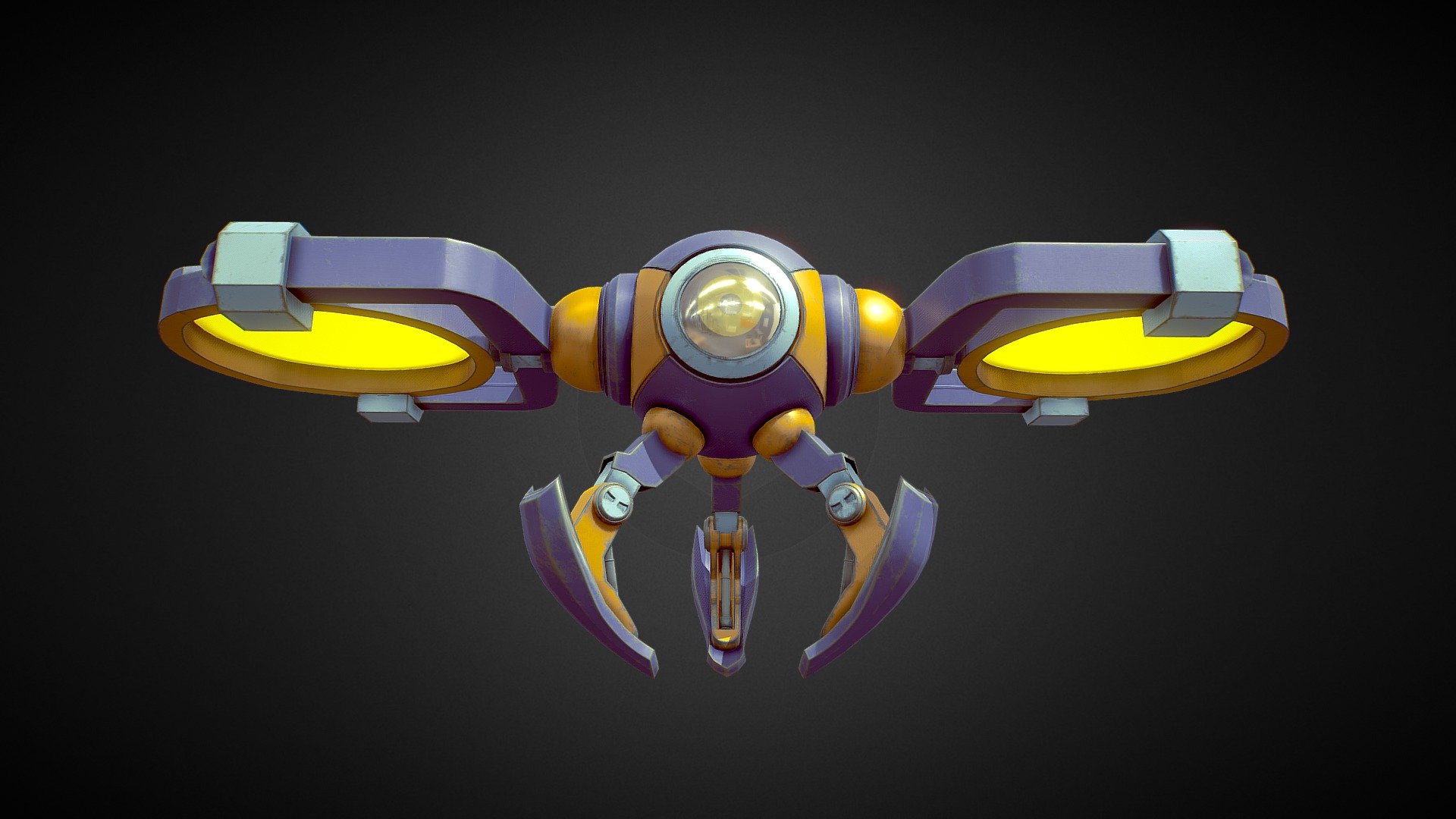 Claw Bot - 3D model by SDERI [beb2d37] - Sketchfab
