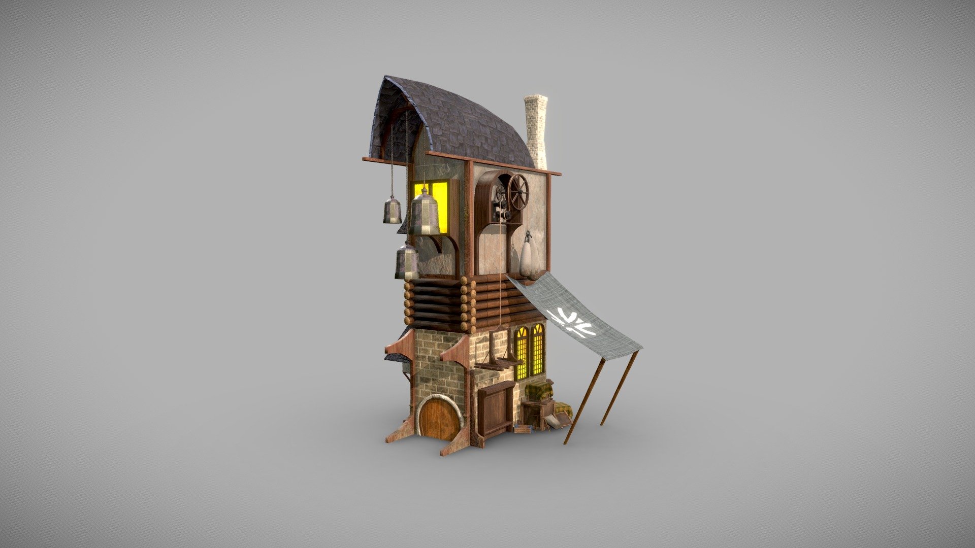 Medieval Lodge - 3D model by mamoonulhaq [beb3019] - Sketchfab