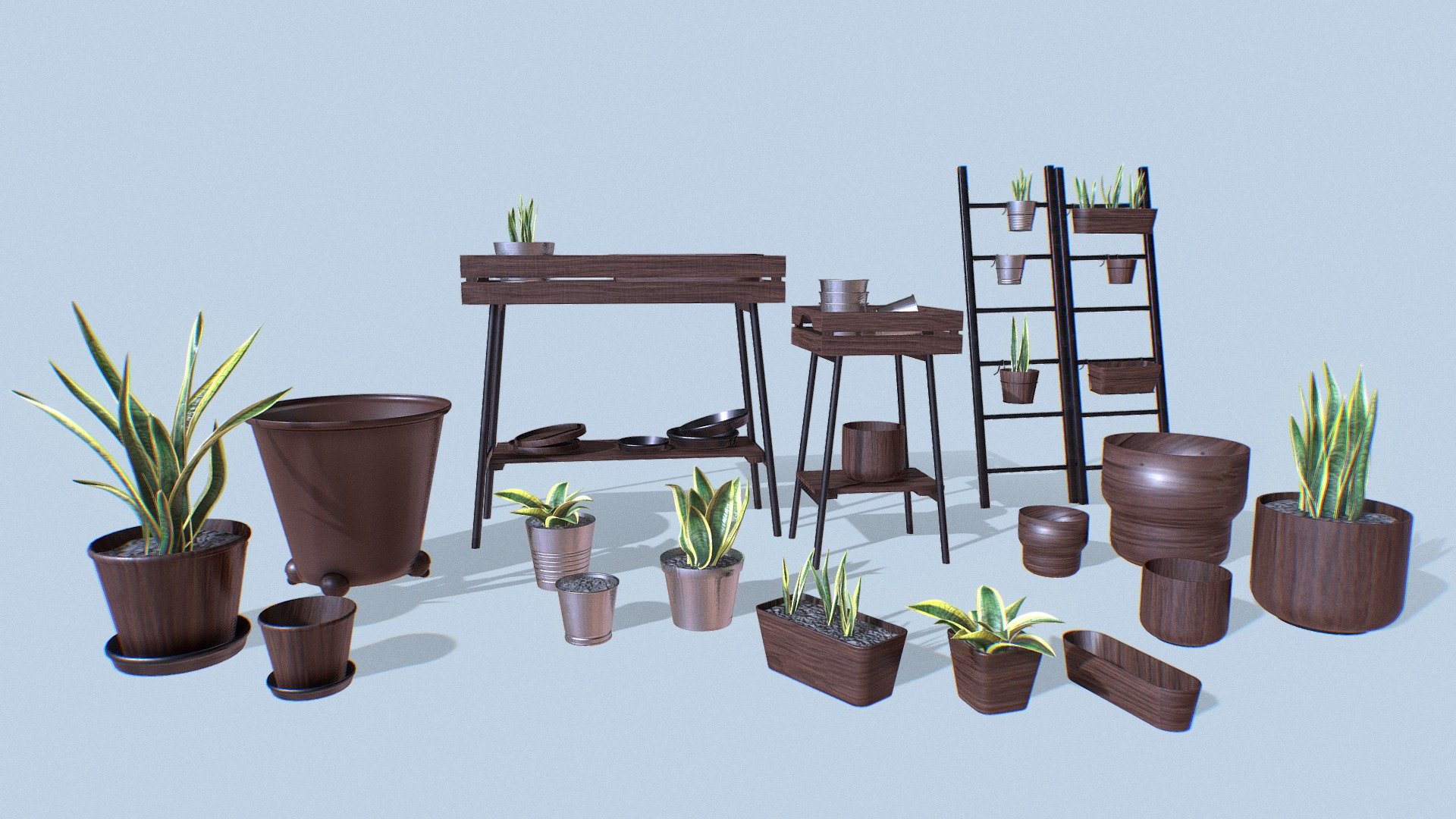 Plants pots collection vol 03 - Buy Royalty Free 3D model by dika3d ...