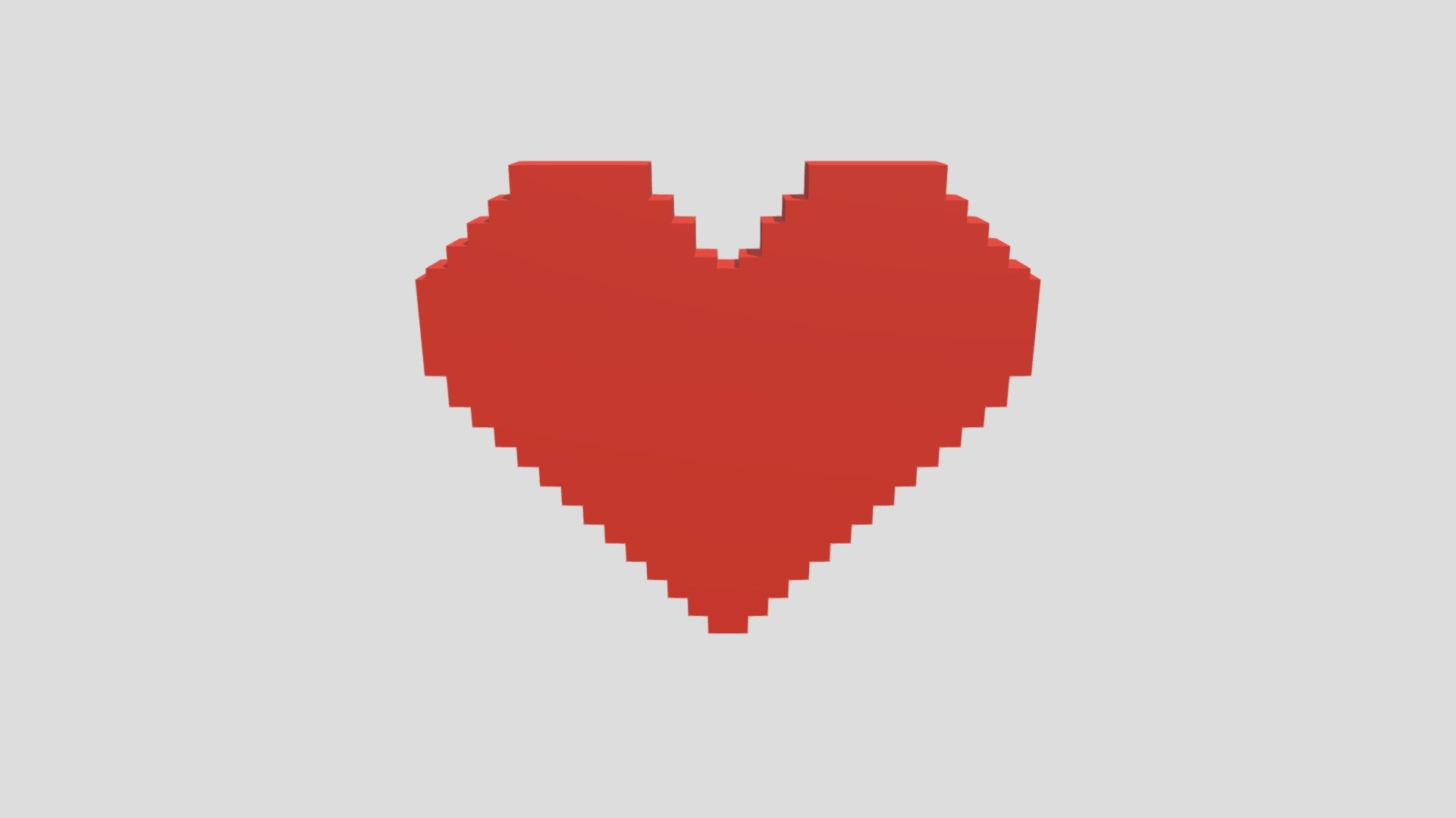 Pixel Heart - 3D model by Voxel Artist (@gurprateeksingh) [beb5c40 ...