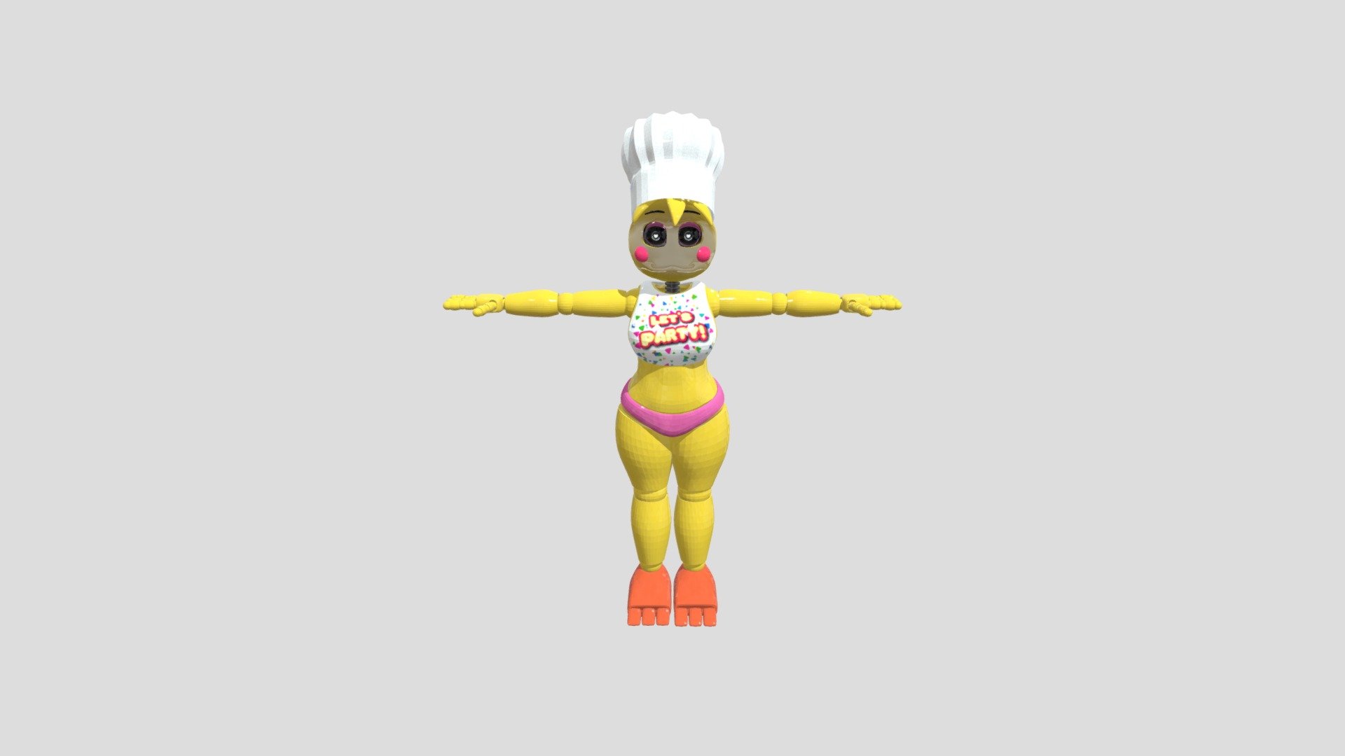 Normal Love taste Chef Toy Chica - Download Free 3D model by ...