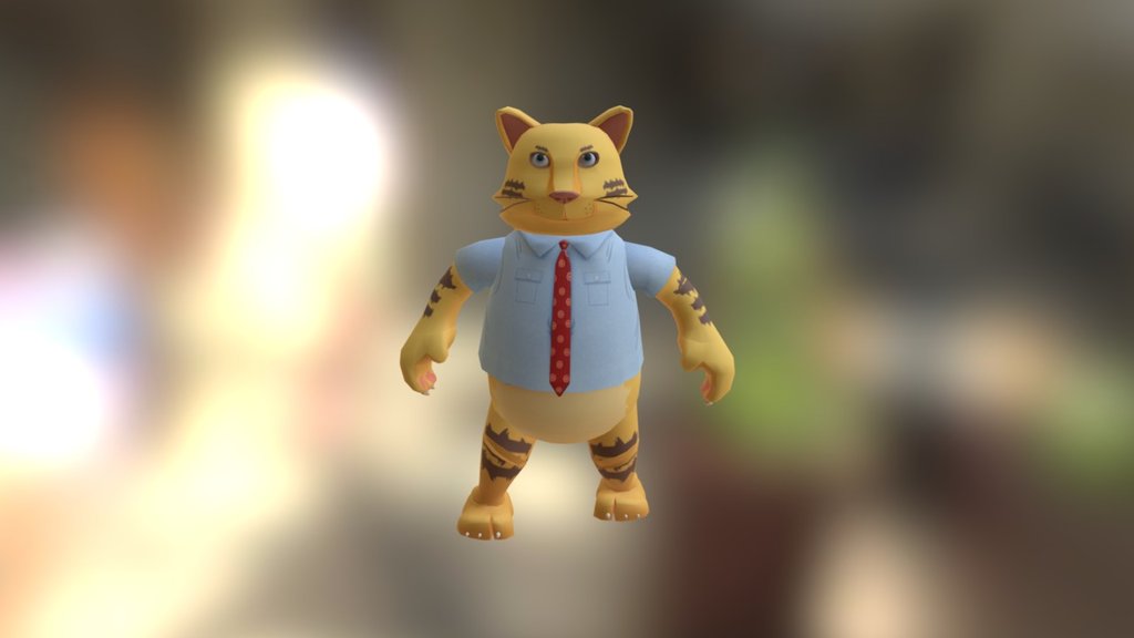 Blue Collar Cat Wave 03 - 3D model by EyE6SoLoMoN [beb8cfb] - Sketchfab