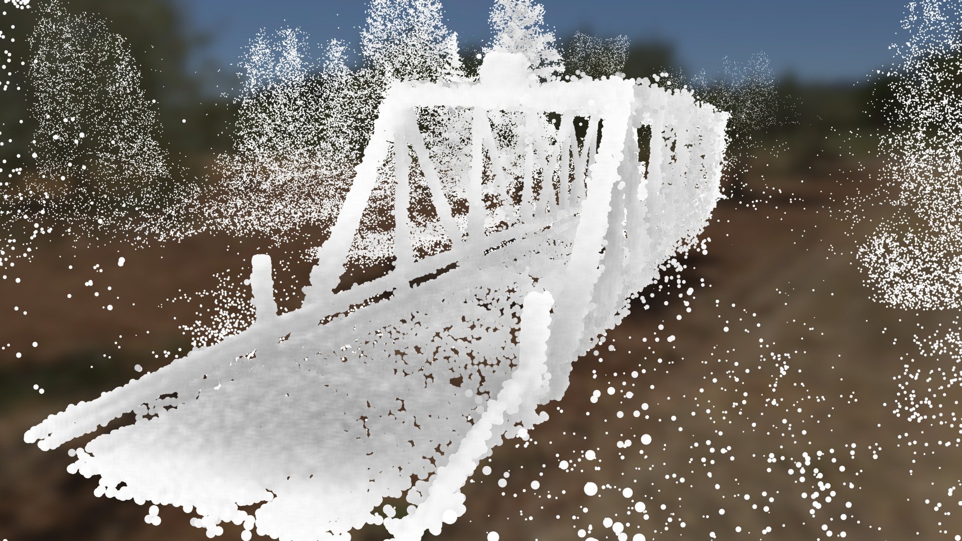 Blue Truss Bridge - 3D model by Mr. T (@Painless68) [beb9628] - Sketchfab