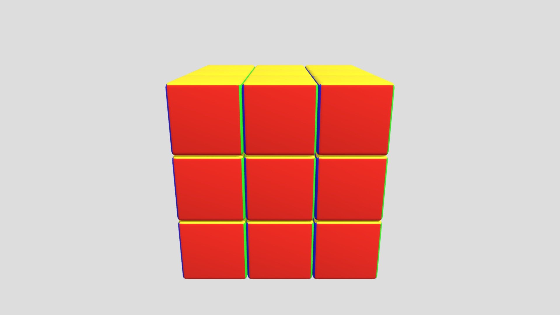 Stickerless Rubik's Cube - Download Free 3D model by divyanshjoshi405 (@divyanshjoshi) [bebf5e9 ...
