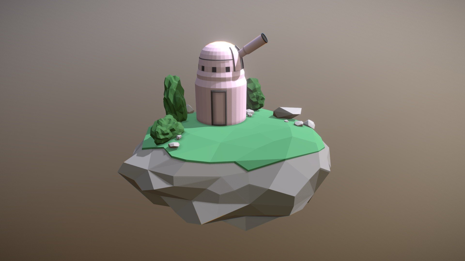 Observatory Island - 3D model by MarisDani [bec3768] - Sketchfab