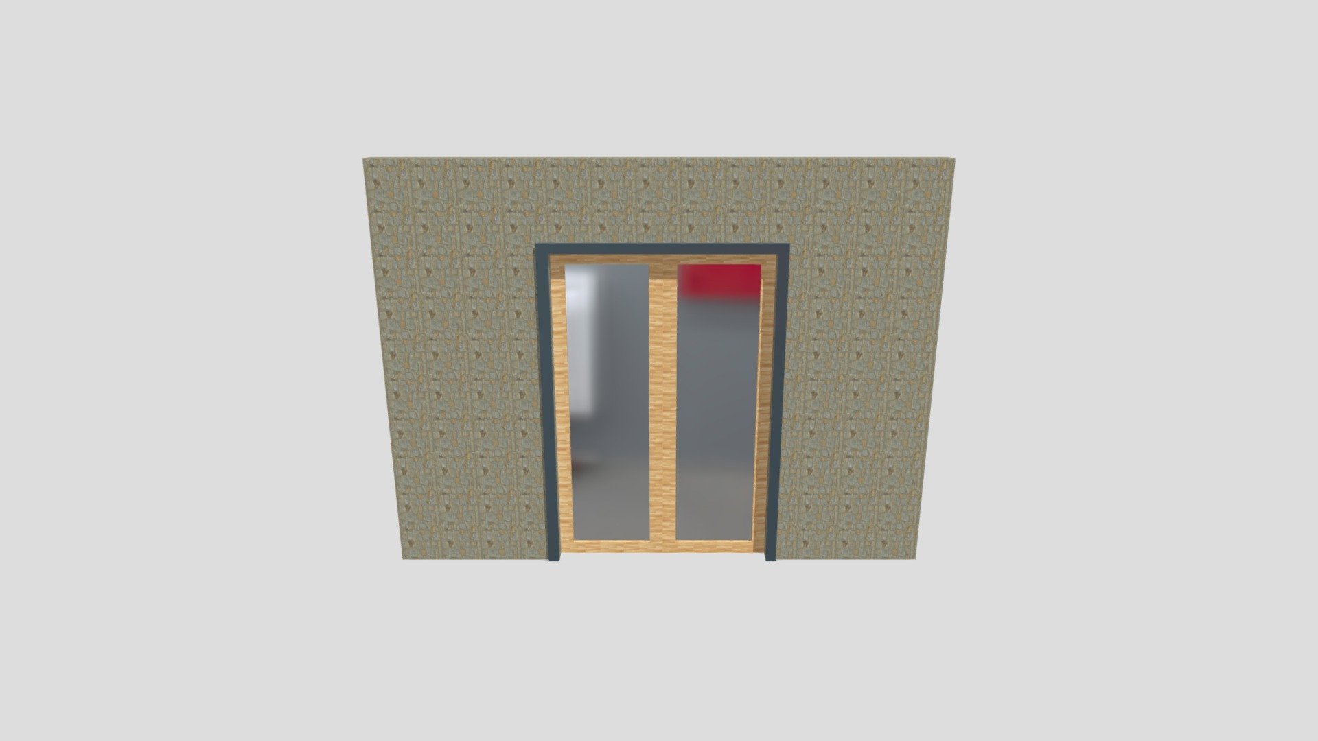 Glass Door - 3D model by sumaiyaafreen [bec3ec1] - Sketchfab
