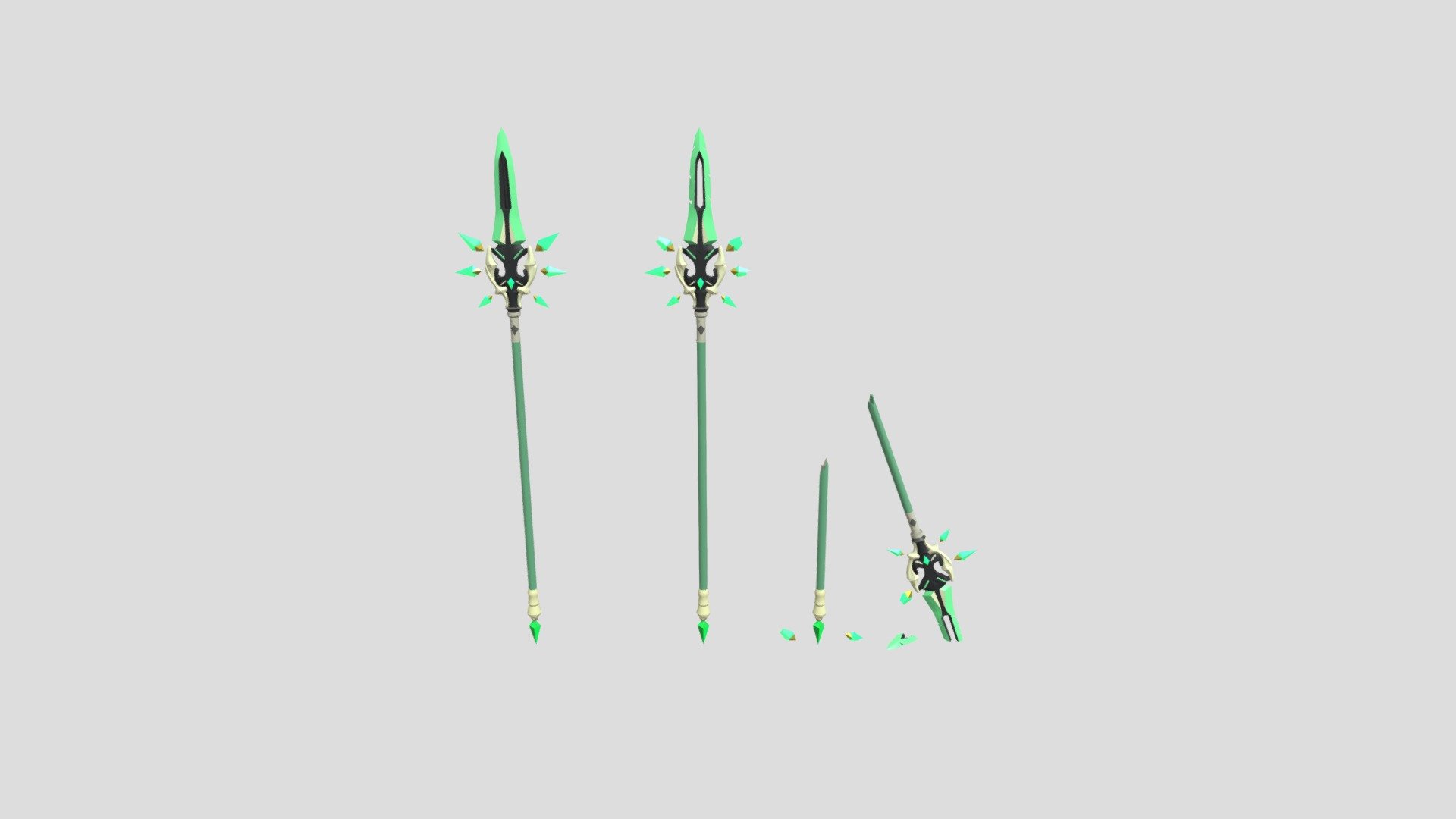 HW7 Primordial Jade Winged-Spear - 3D model by avsteir [bec51b4 ...