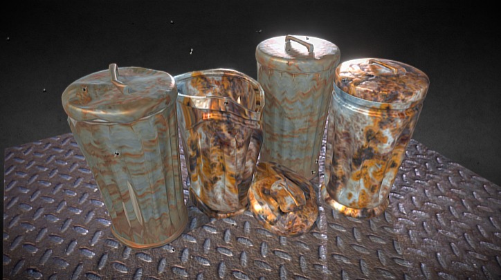 Rotten Trash can - 3D model by Deathly [bec7906] - Sketchfab