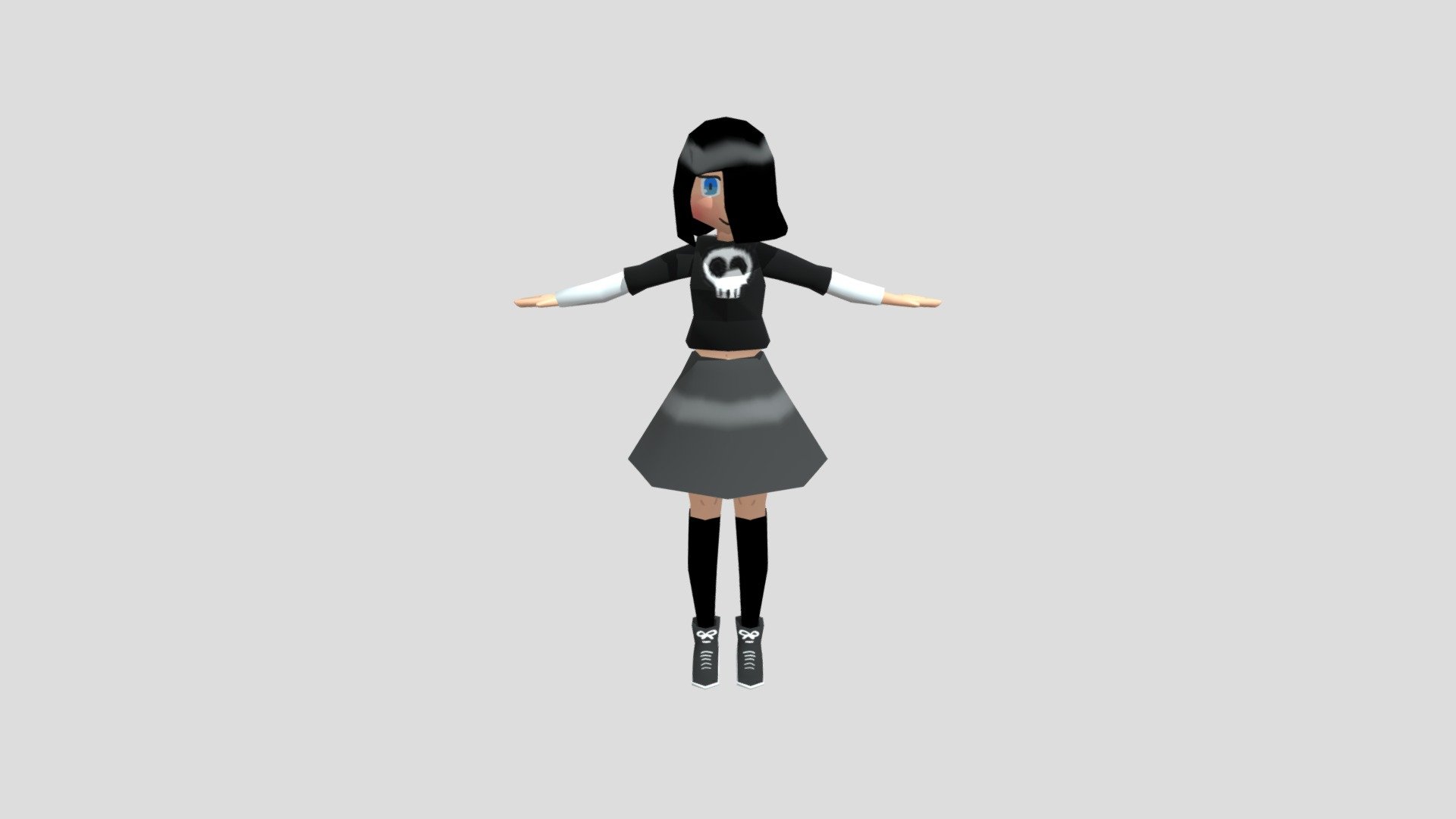 Low Poly Girl - Download Free 3D model by Kinsya [becb14e] - Sketchfab