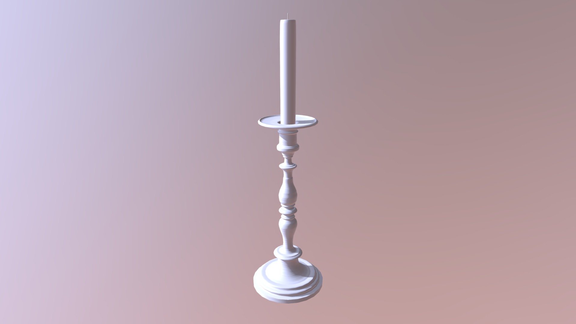 Candlestick - 3D model by pinkostinko [becf663] - Sketchfab