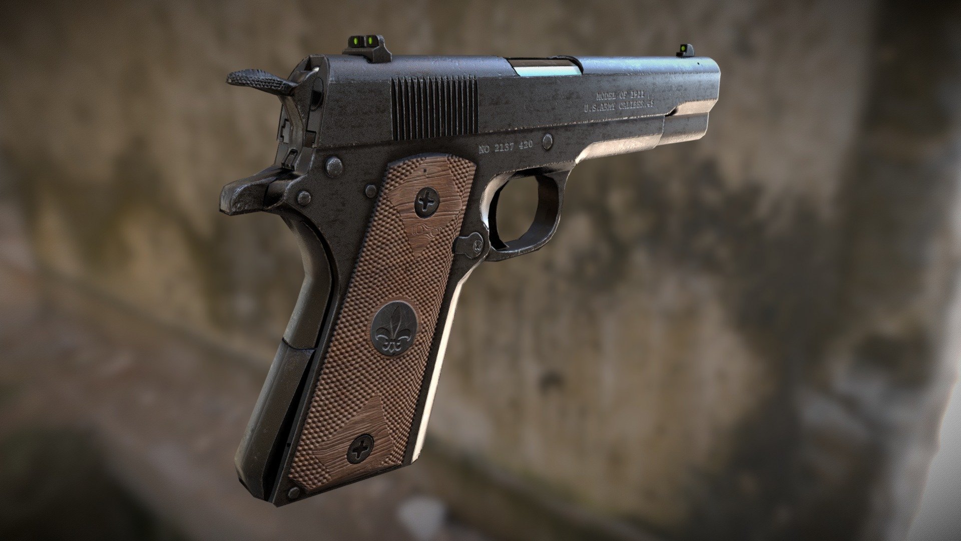 Colt 1911 - 3D model by 3dbogi [bed4e44] - Sketchfab