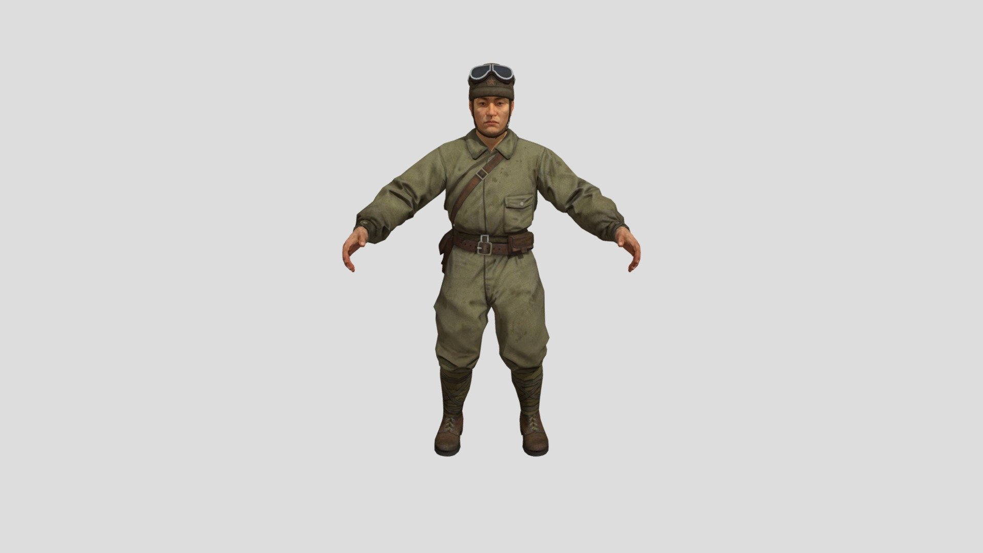 JP Gunner Officer (War Thunder Crew) - Download Free 3D model by ...