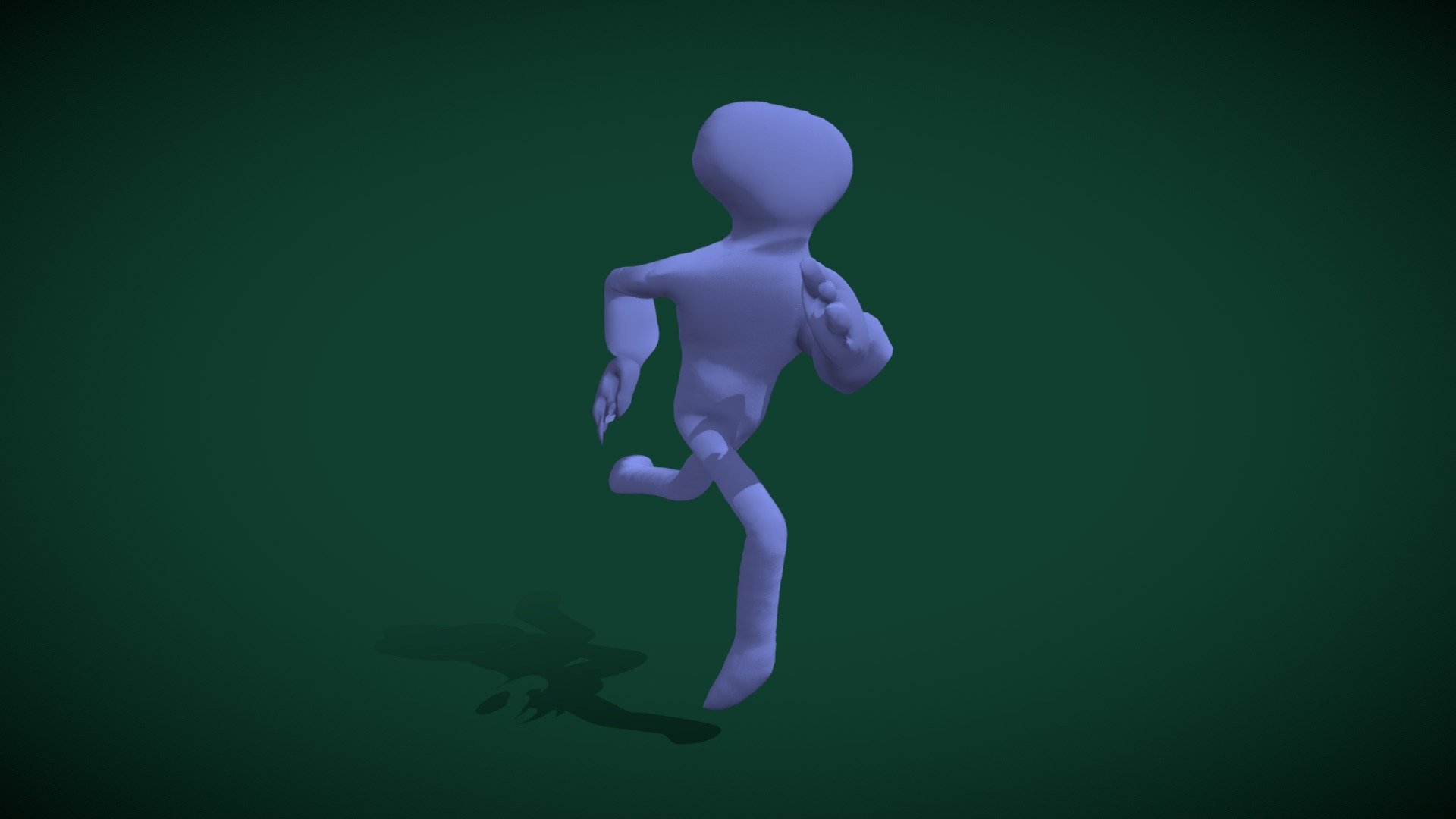 Blue Blob Man Running - 3D model by LasquetiSpice [bed747f] - Sketchfab