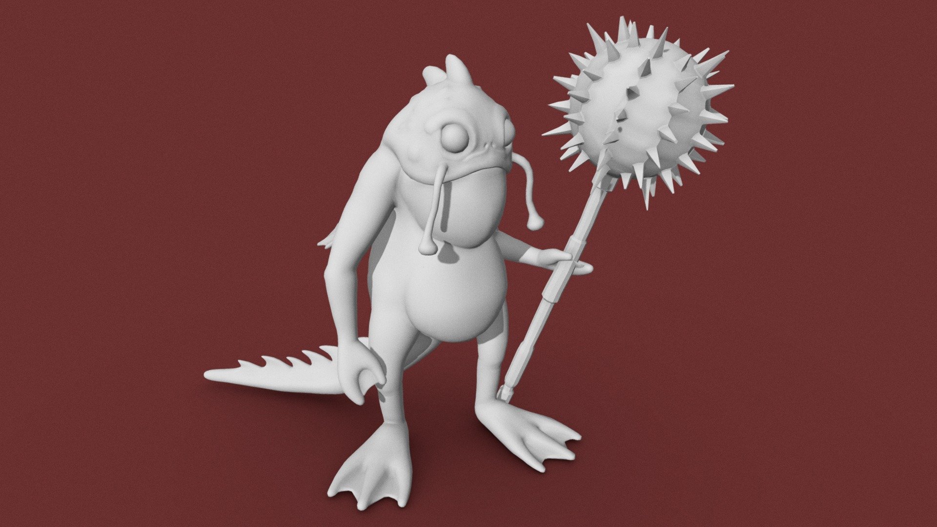 Frog like creature - 3D model by anasofiacc [bed7ddc] - Sketchfab