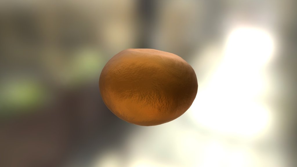 Project 1: Tangerine (Not yet textured) - 3D model by Jackson Lawrence ...