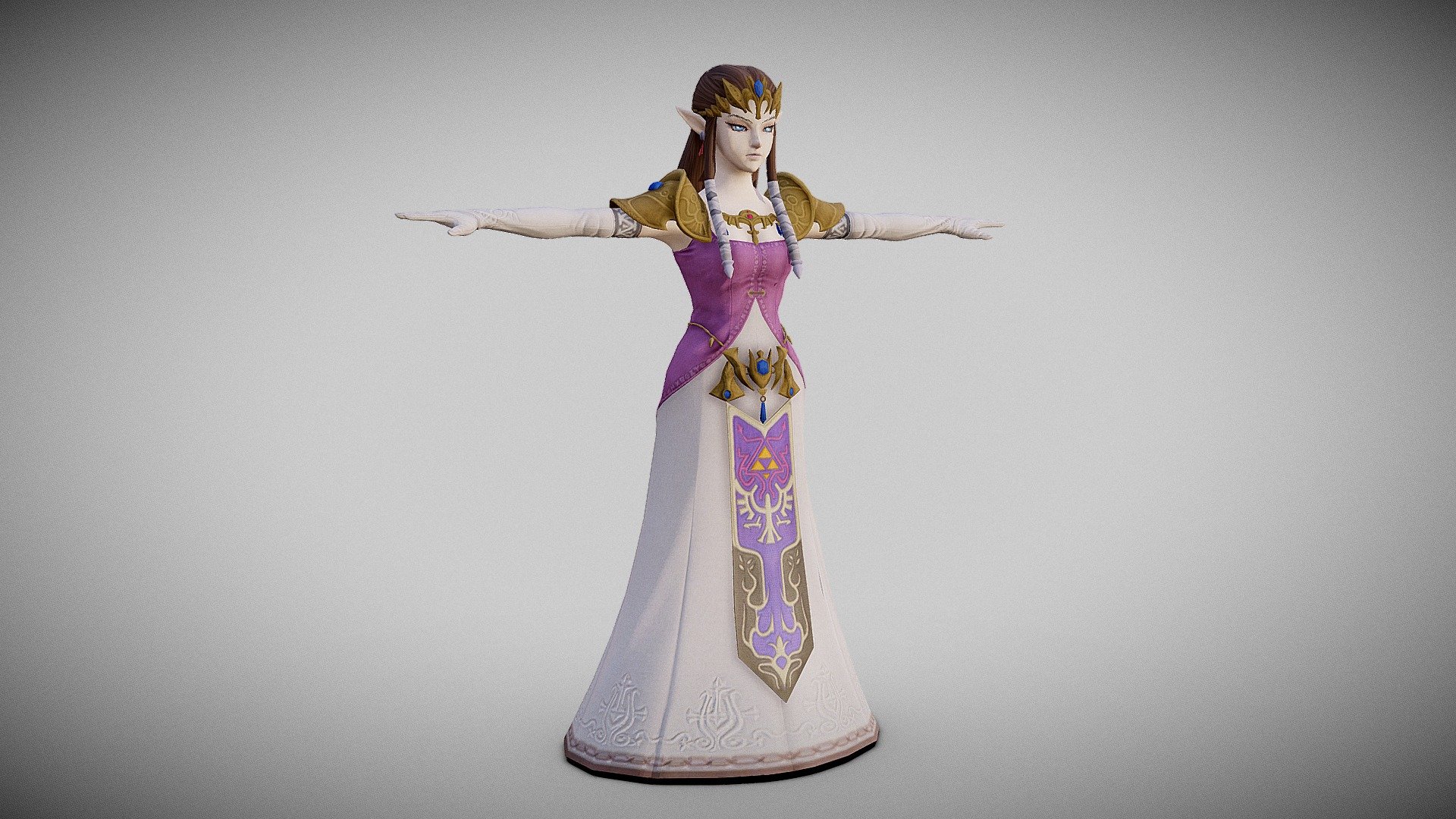 Zelda (SSB4) - Download Free 3D model by 雨宮レン (@oscar3dmodel) [bed9cda ...