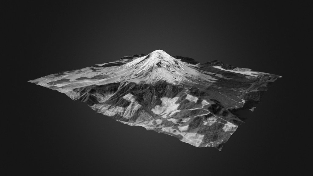 Mount St. Helens 1975 (before eruption) - 3D model by Jonathan Chipman ...