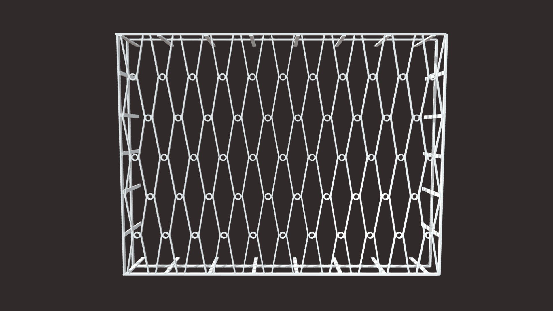 Iron Bar Window -2 - Download Free 3D model by 4000z [bee136a] - Sketchfab