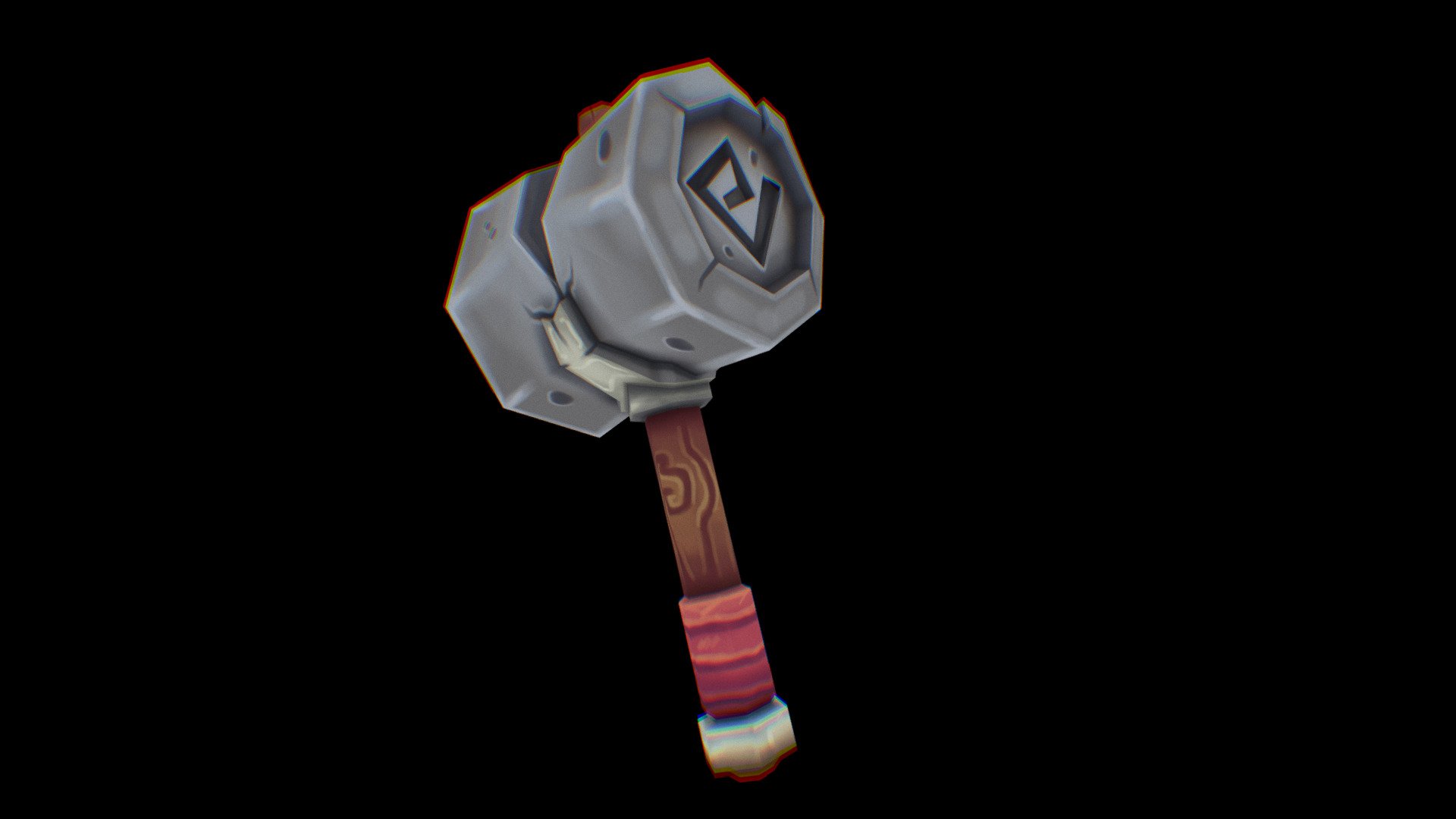 HANDPAINTED STONE HAMMER - Buy Royalty Free 3D model by NATHOSTEVEO ...