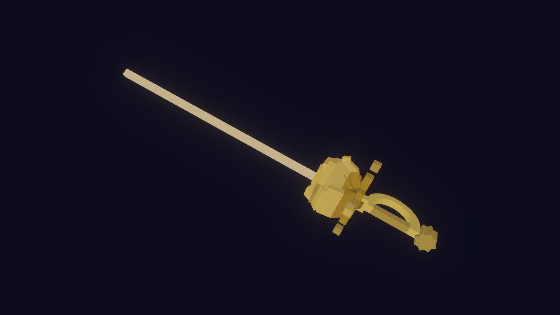 Voxel Gold Sword 9 - 3D Lowpoly Weapons - Buy Royalty Free 3D model by ...