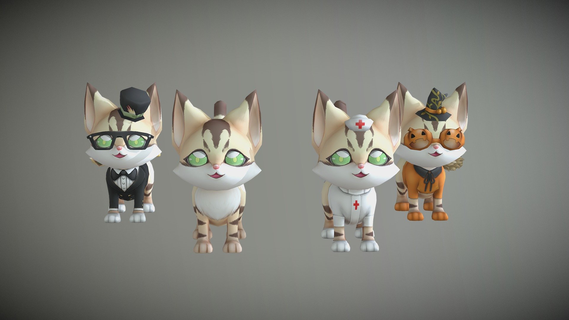Cat - 3D model by u3dmom (@i9anada) [bee53b7] - Sketchfab