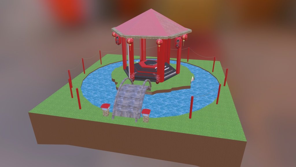 Japanese Garden - 3D model by Abbygale Sabater (@abbyxhien) [bee5619 ...