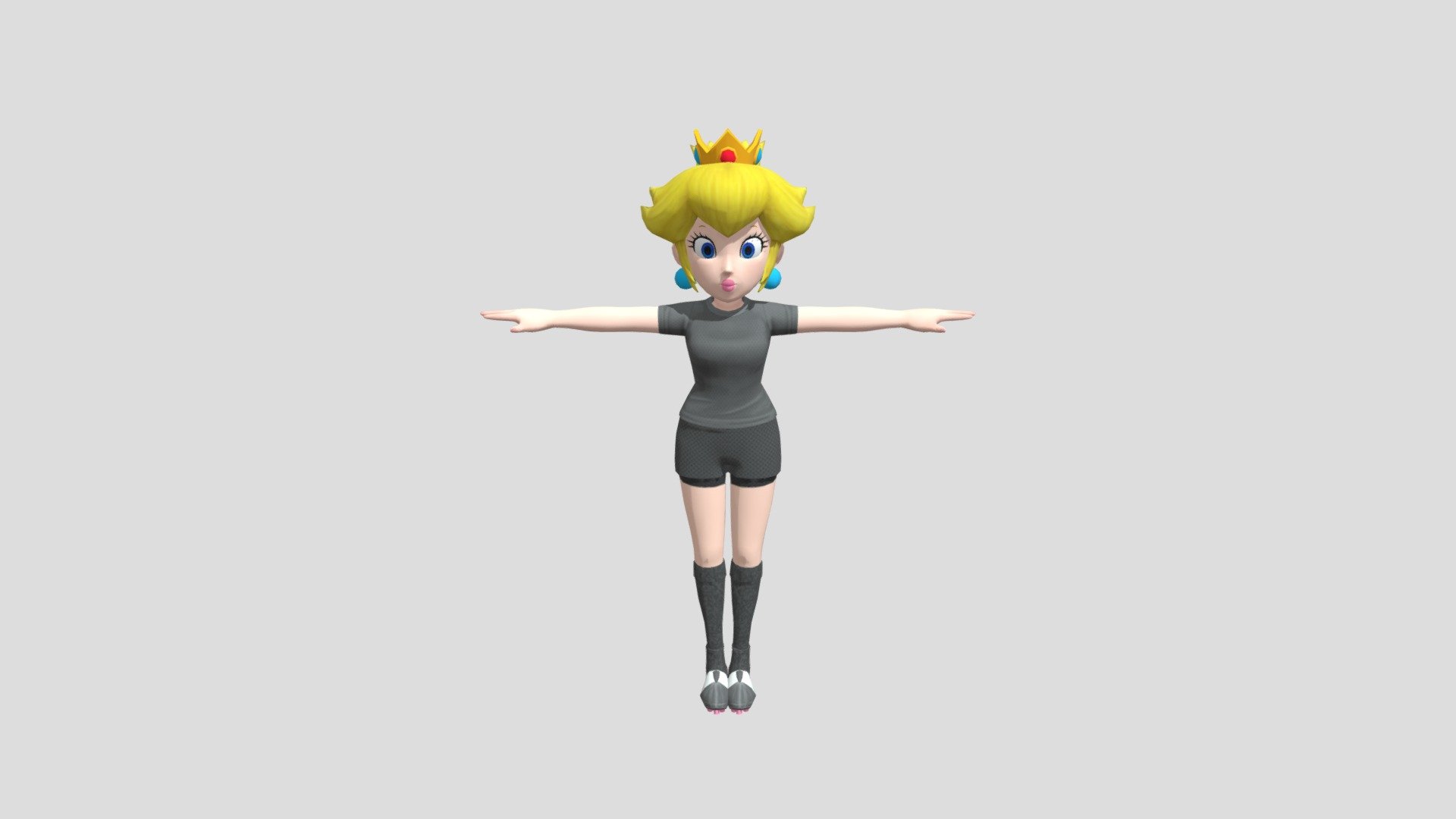 Nintendo Switch - Mario Strikers Battle - Peach - 3D model by ...