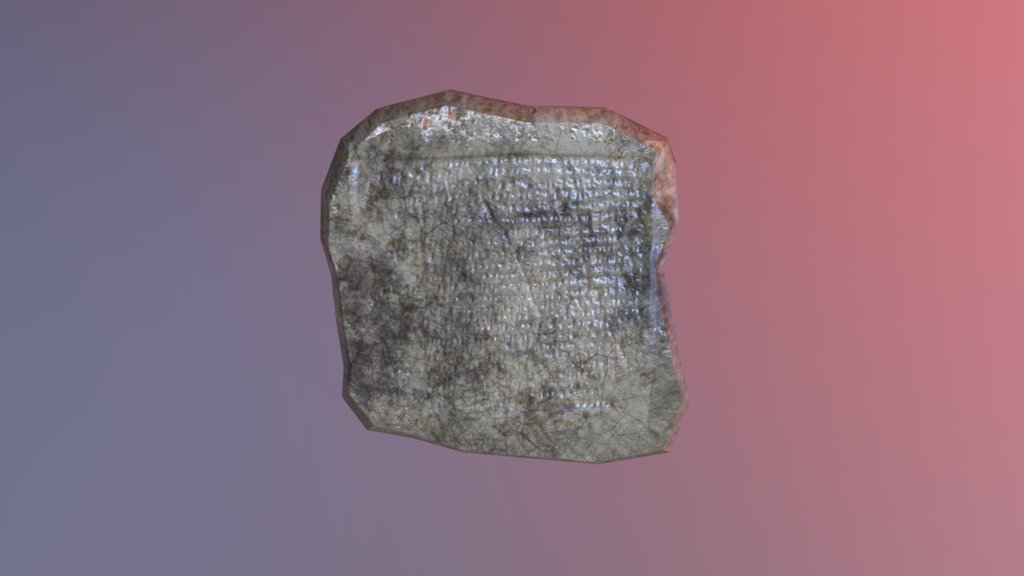 Susa Iran Engraved Tablet (Communication) - 3D model by Christian Maggi ...