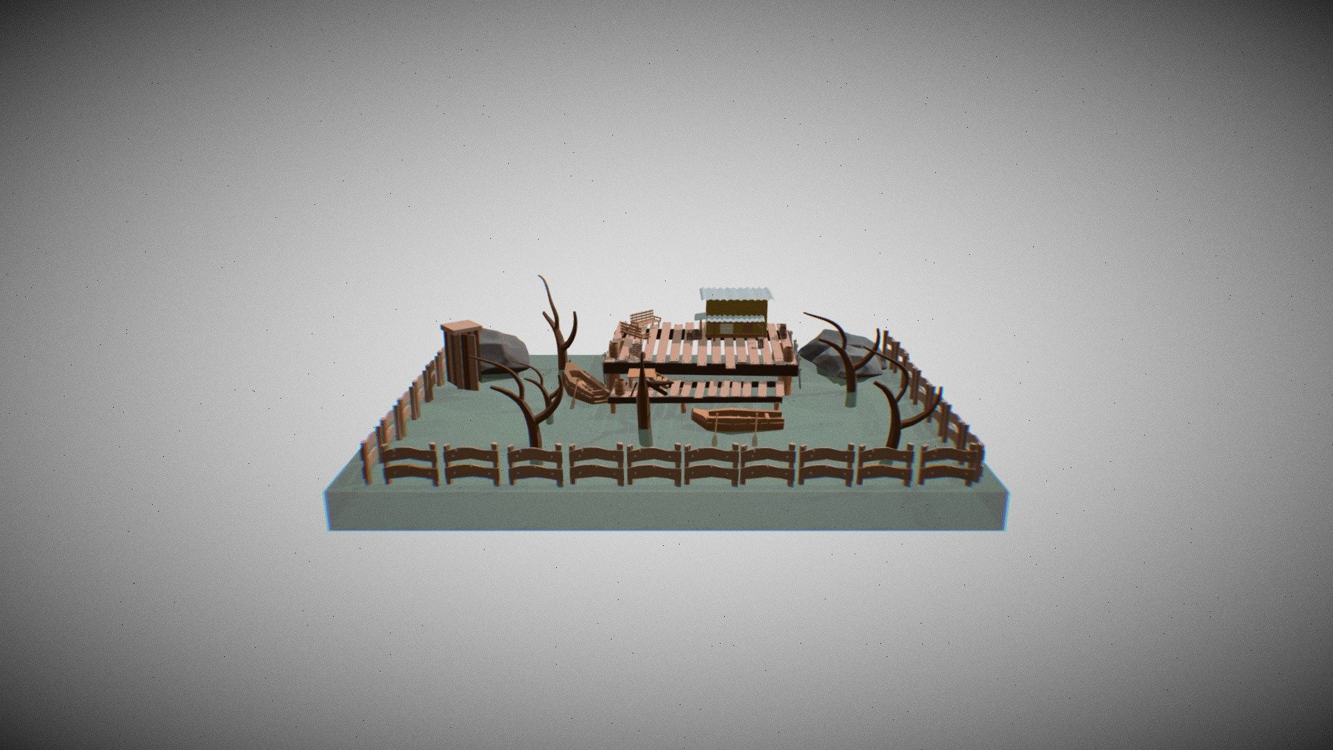 Low Poly Swamp - 3D model by amaraldesigner7 [beeb5a2] - Sketchfab