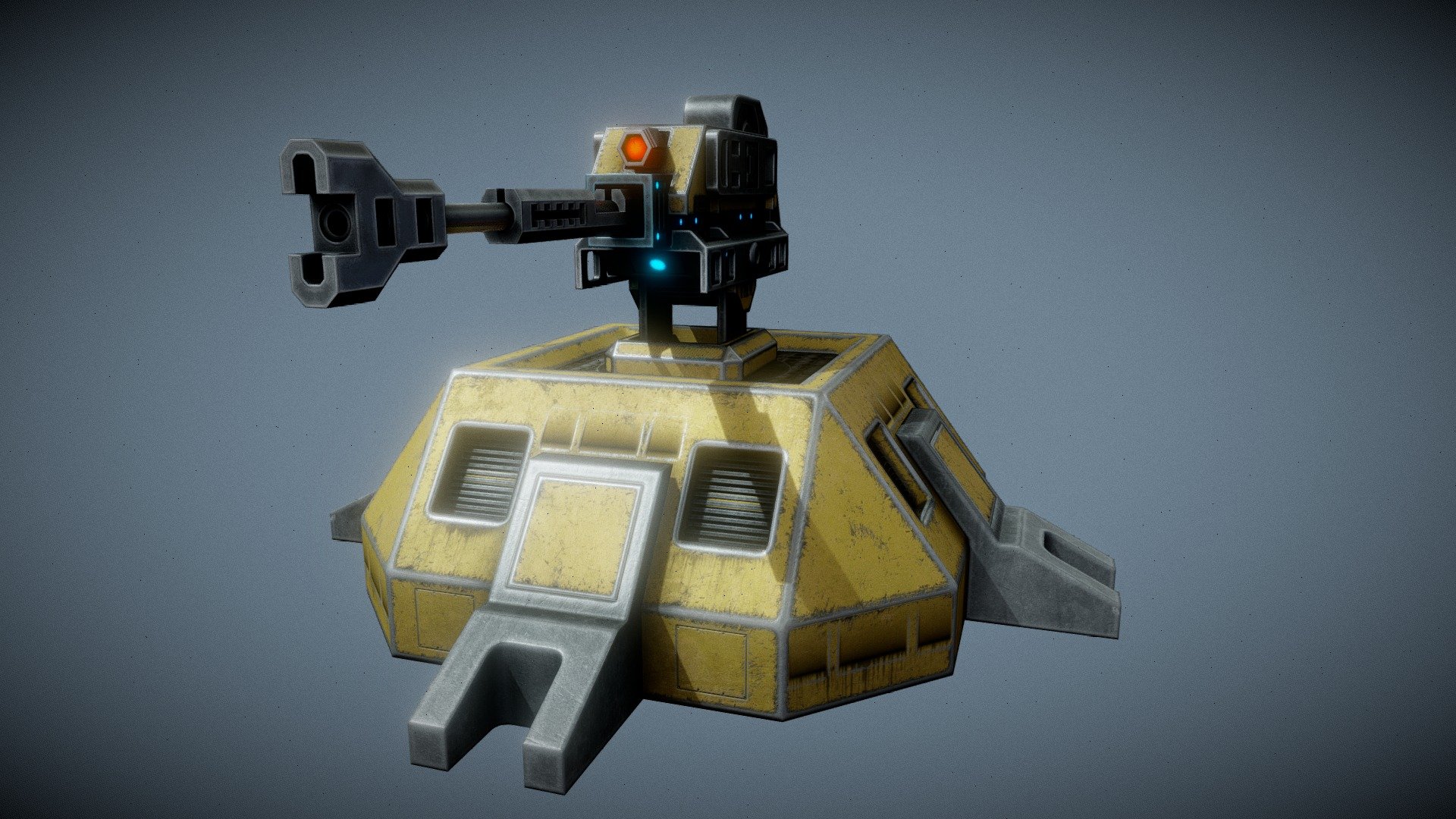 sci fi combat turret - 3D model by speerog [beee7bf] - Sketchfab